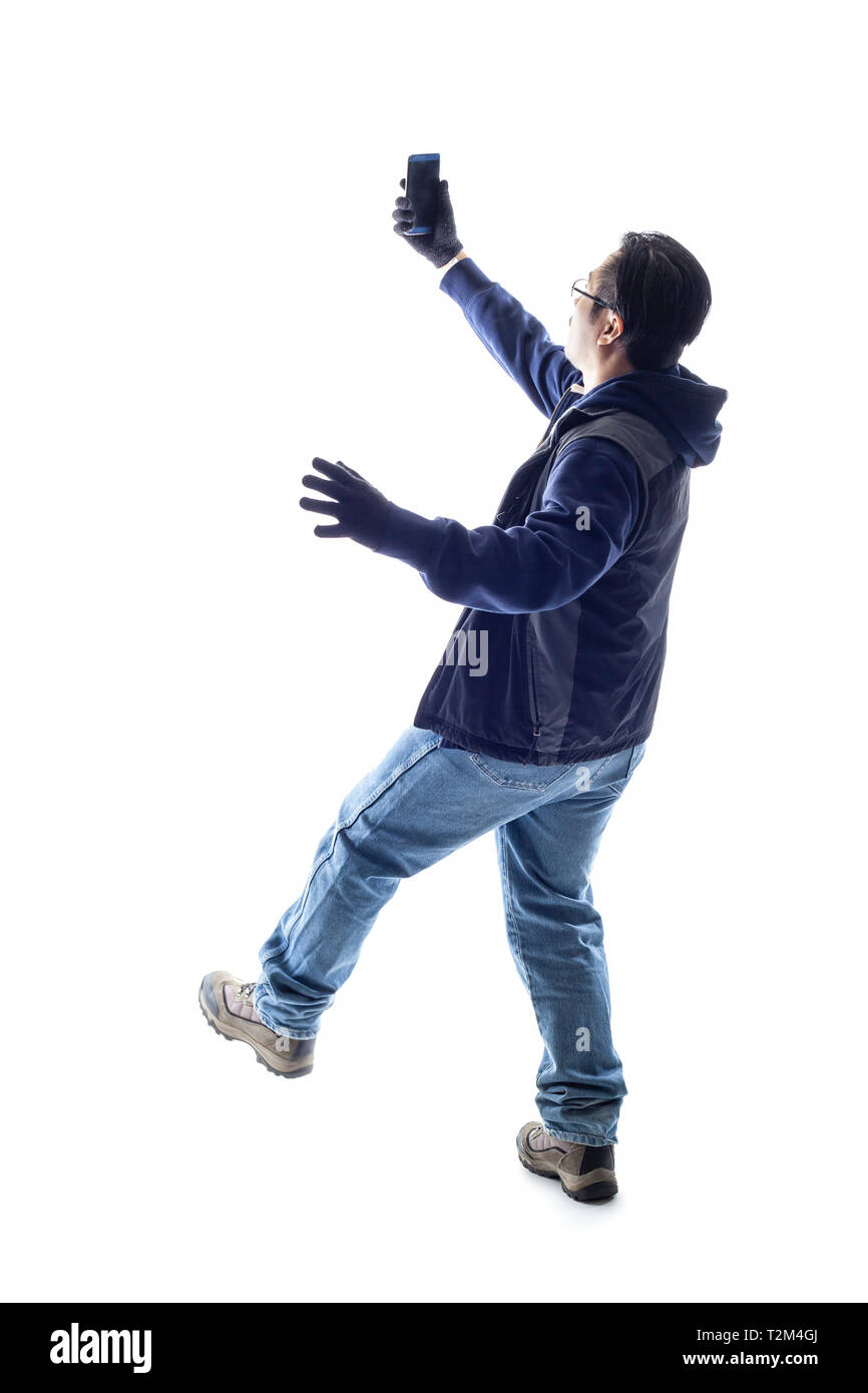 Man falling backwards hi-res stock photography and images - Alamy