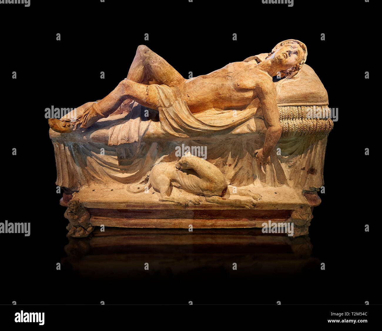 Etruscan funerary monument known as Adonis Dying, late 3rd century BC ...