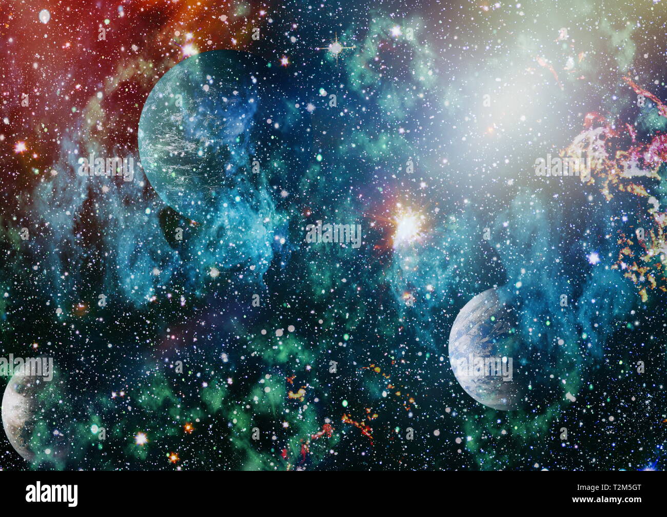 stars and galaxies in outer space showing the beauty of space ...