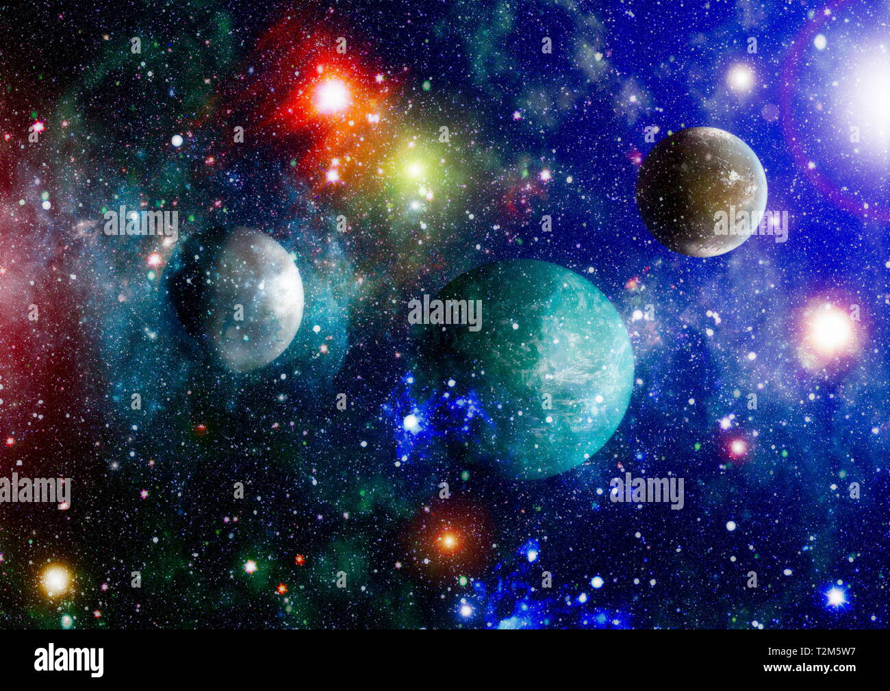 Colorful deep space. Universe concept background. Elements of this ...