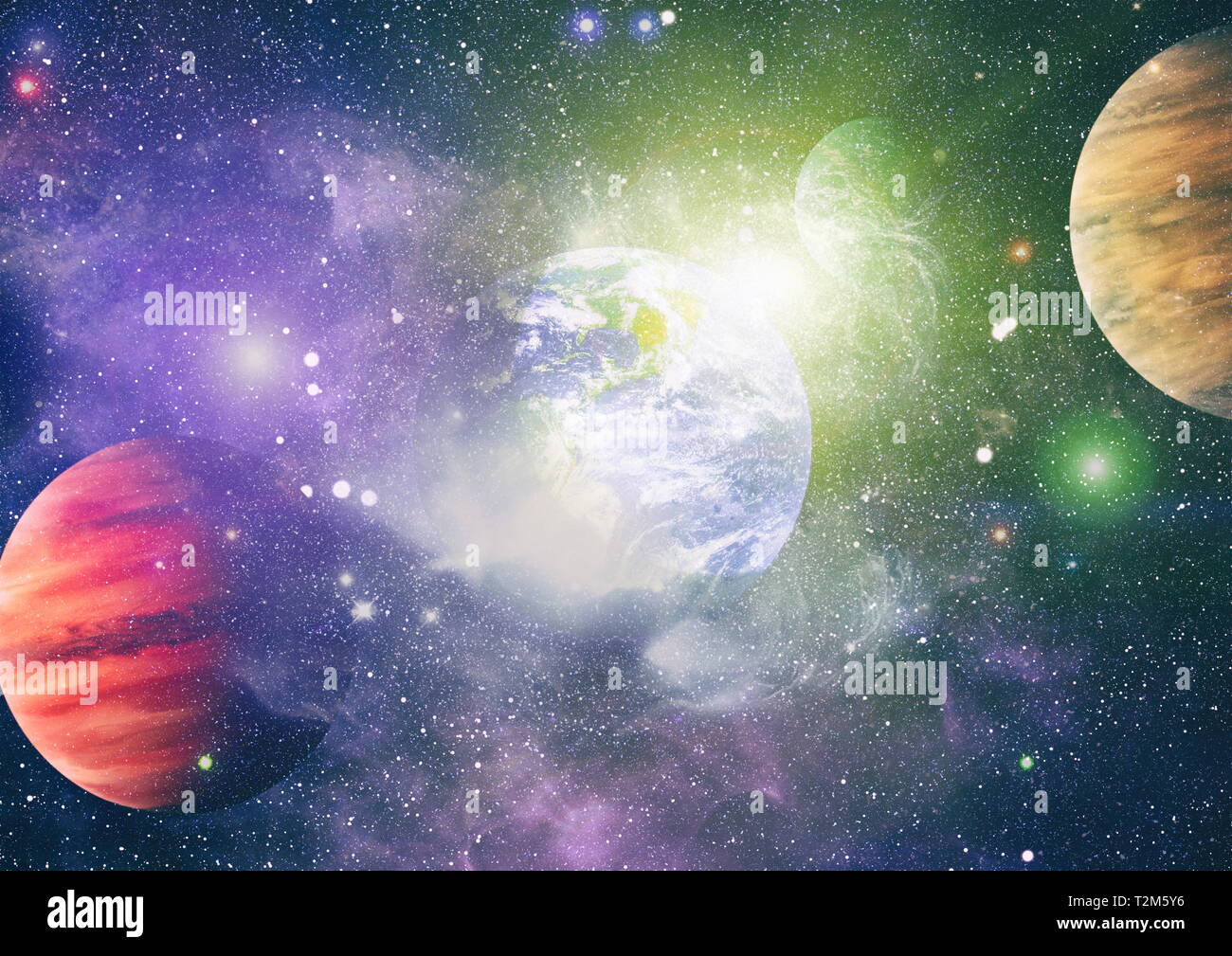 Colorful deep space. Universe concept background. Elements of this ...