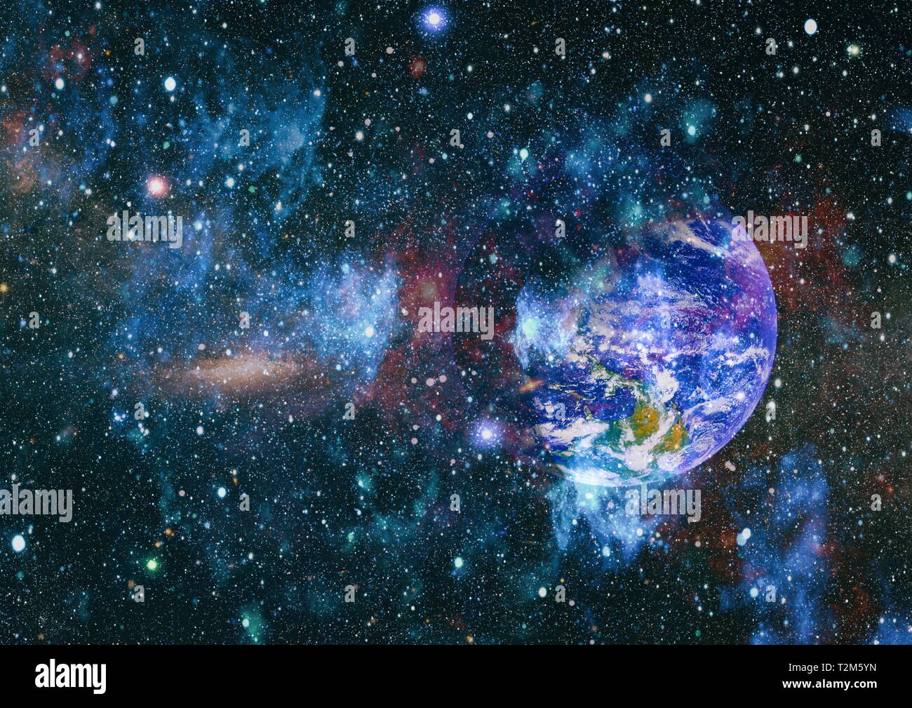 Colorful deep space. Universe concept background. Elements of this ...