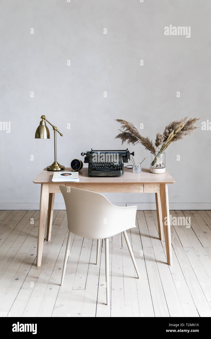 Front view picture of studio workplace Stock Photo - Alamy