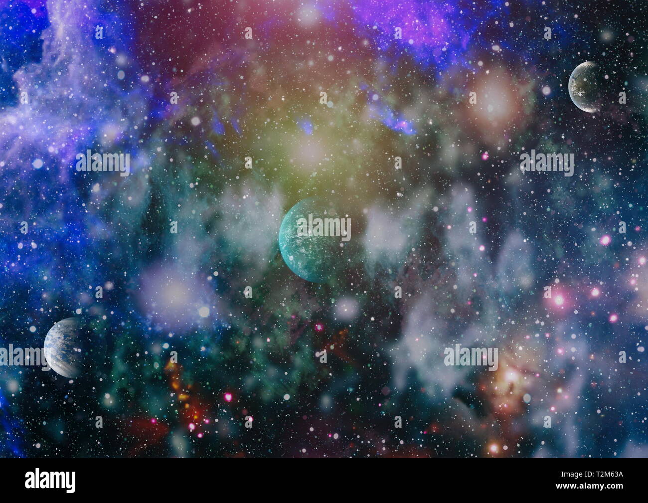 Colorful deep space. Universe concept background. Elements of this ...