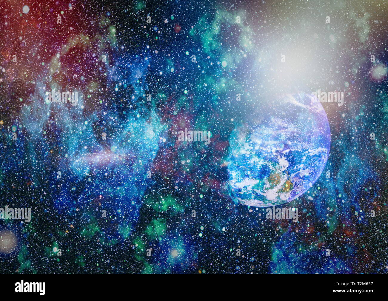 clouds of mist on bright colorful backgrounds. Elements of this image ...