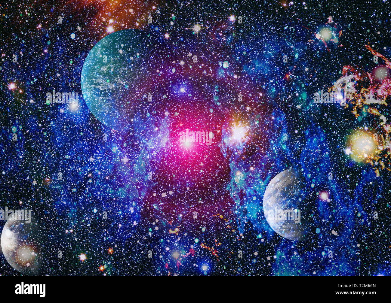 clouds of mist on bright colorful backgrounds. Elements of this image ...