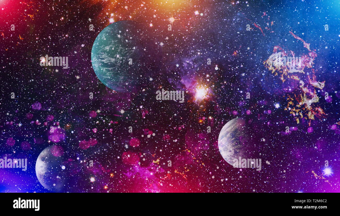 clouds of mist on bright colorful backgrounds. Elements of this image ...