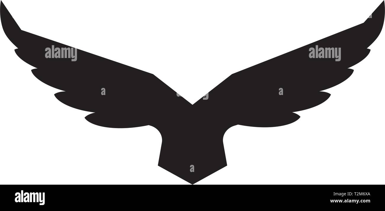 Falcon soaring rising Wings Logo design vector template.Luxury ...