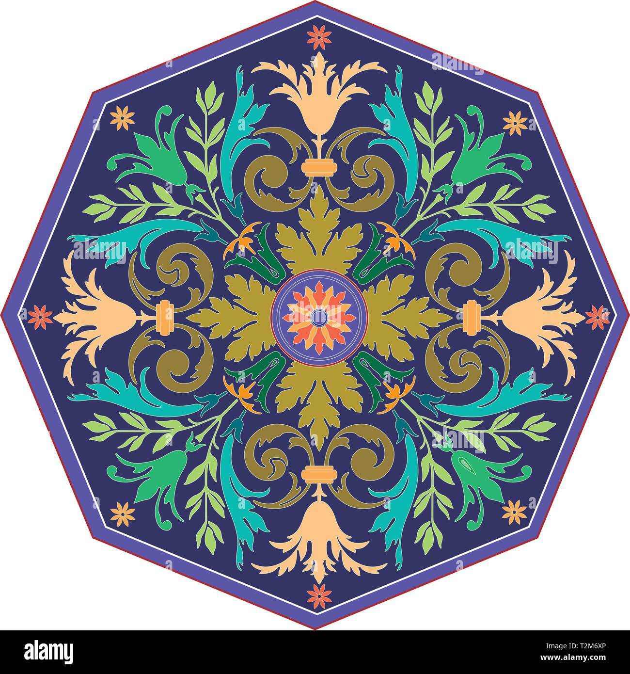 Arabic Floral Seamless Border. Traditional Islamic Design. Mosque ...