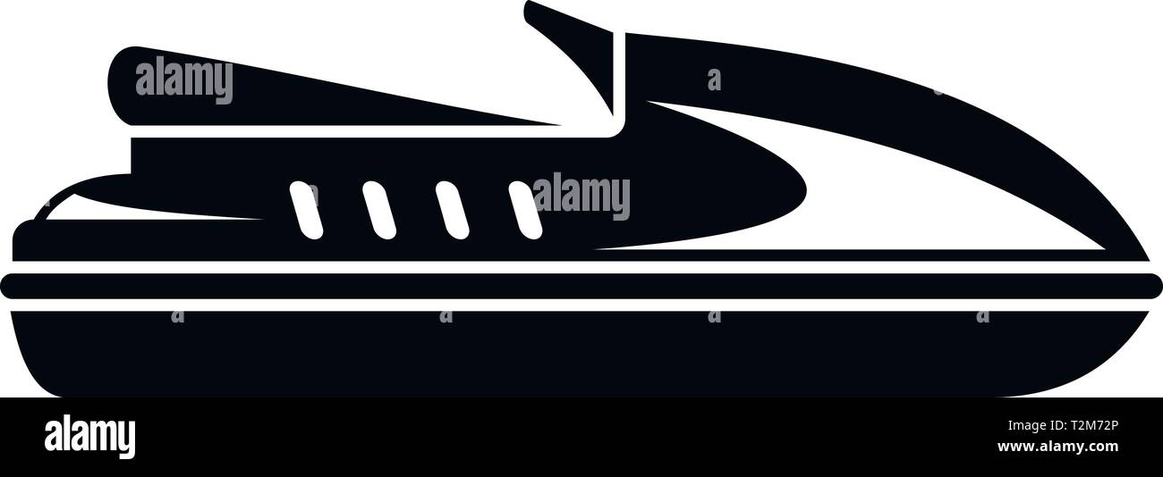 Speed jet ski icon. Simple illustration of speed jet ski vector icon ...