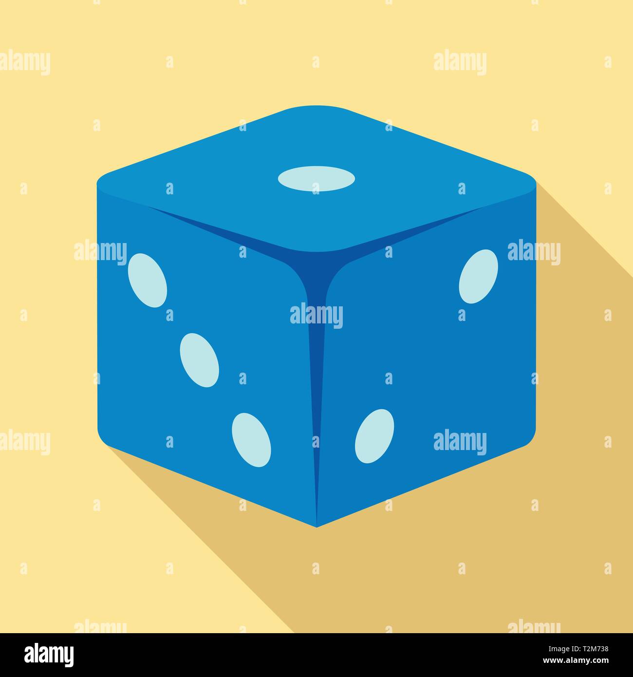 Classic dice icon. Flat illustration of classic dice vector icon for ...
