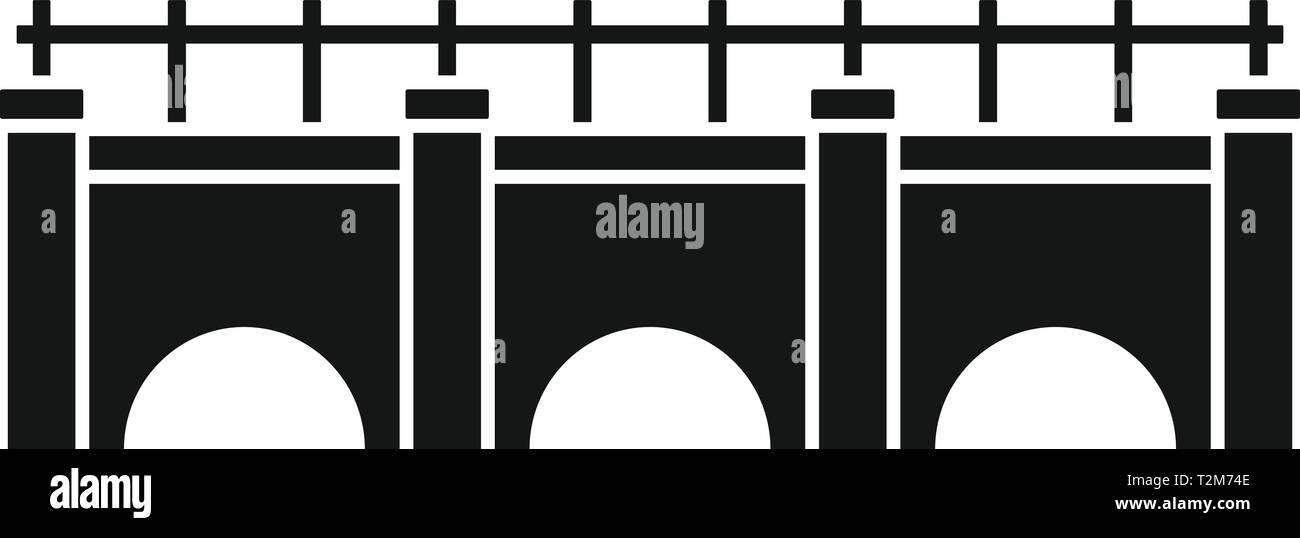 City bridge icon. Simple illustration of city bridge vector icon for ...