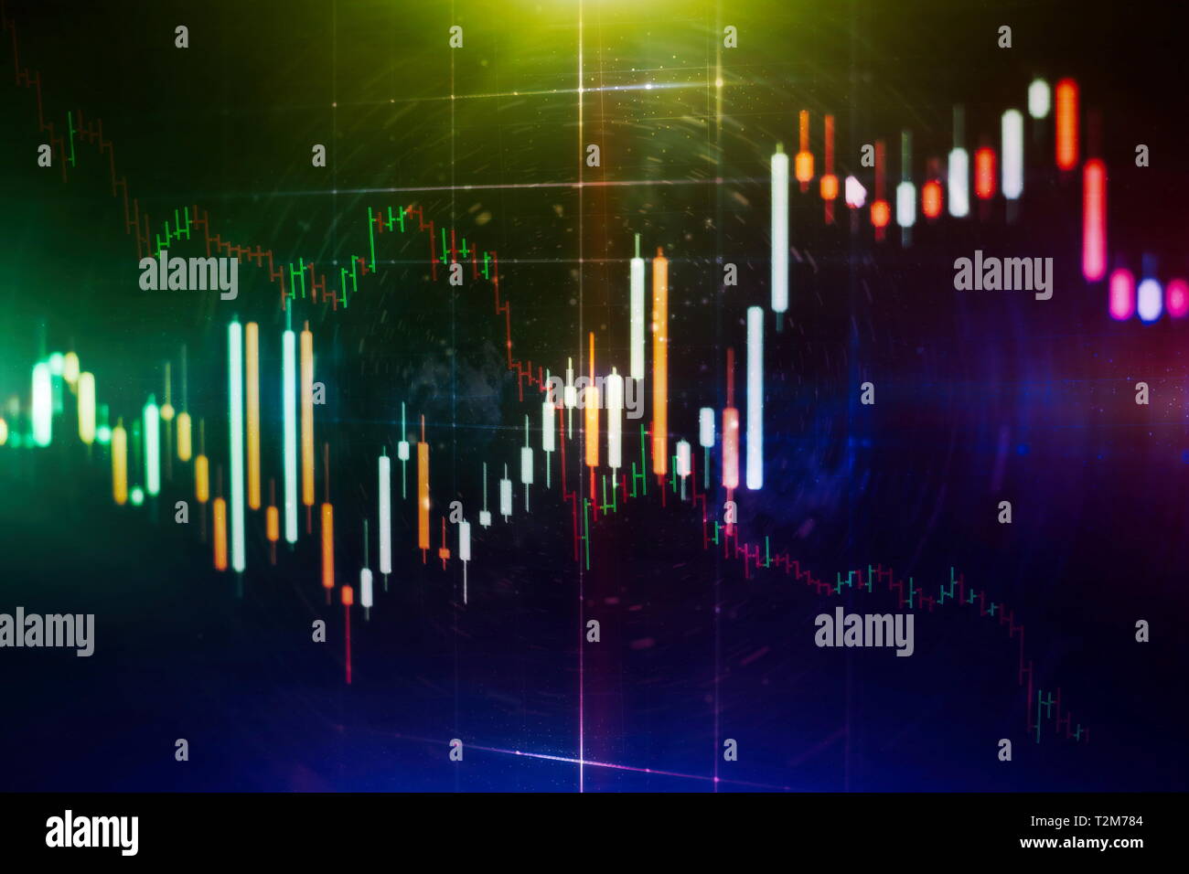 Abstract glowing forex chart interface wallpaper. Investment, trade ...