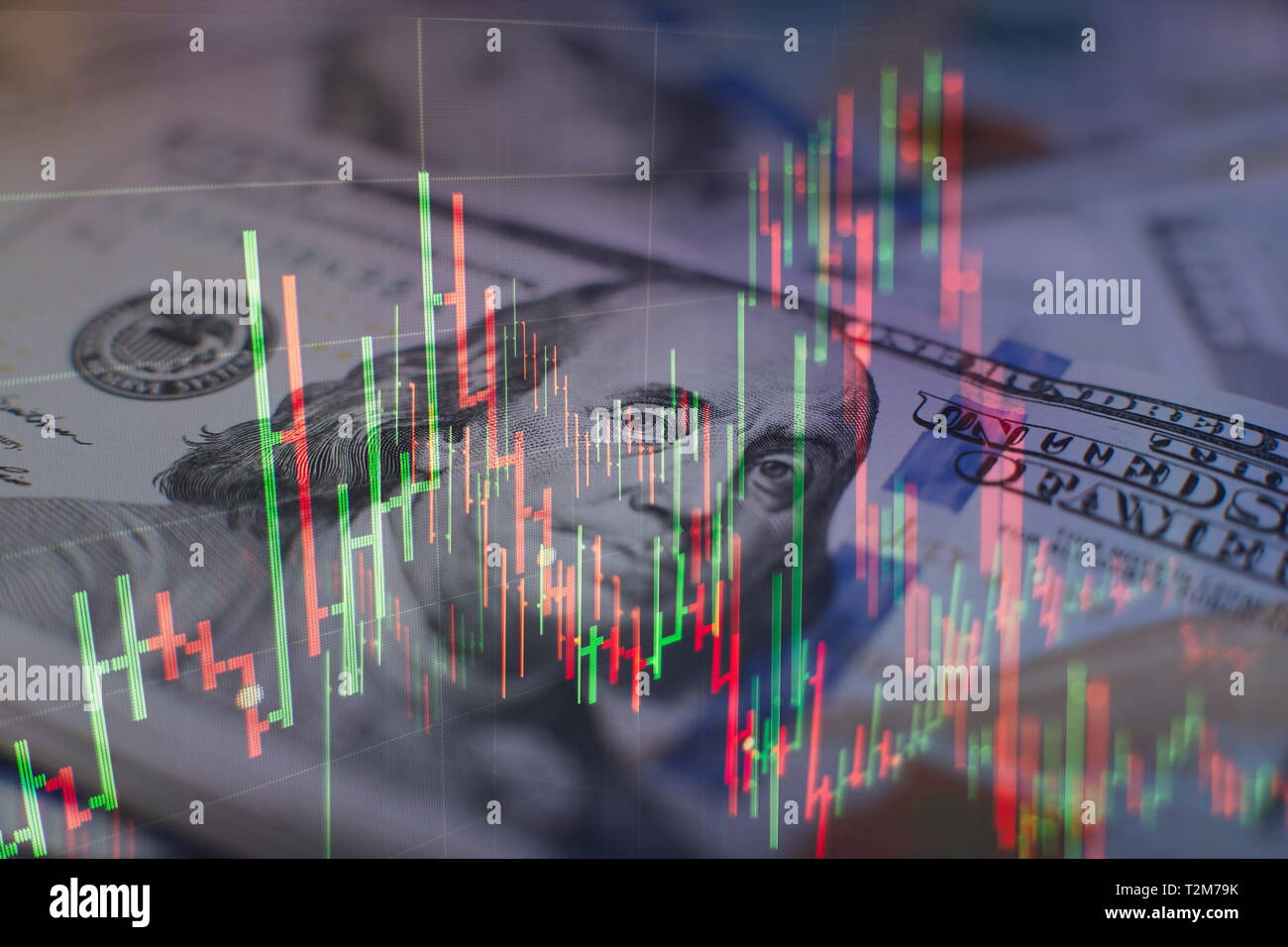 Abstract glowing forex chart interface wallpaper. Investment, trade ...