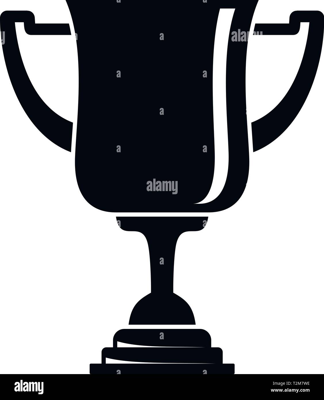 American football gold cup icon. Simple illustration of american ...