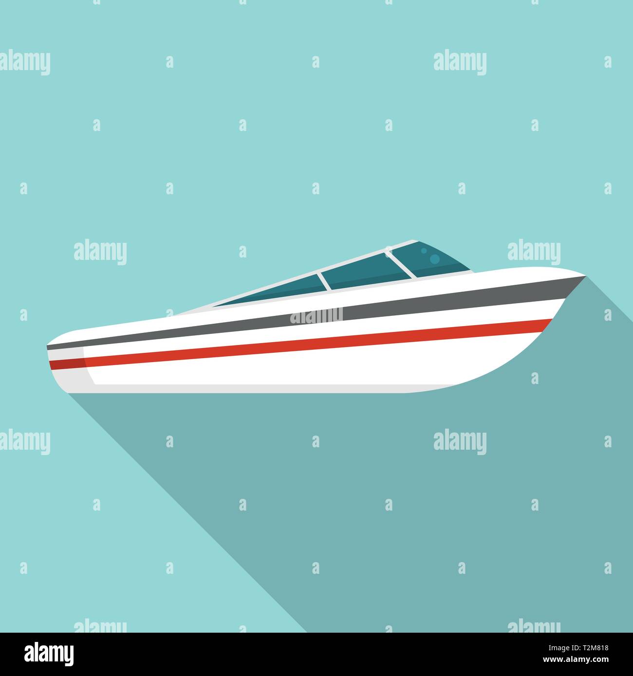 Speed boat icon. Flat illustration of speed boat vector icon for web ...
