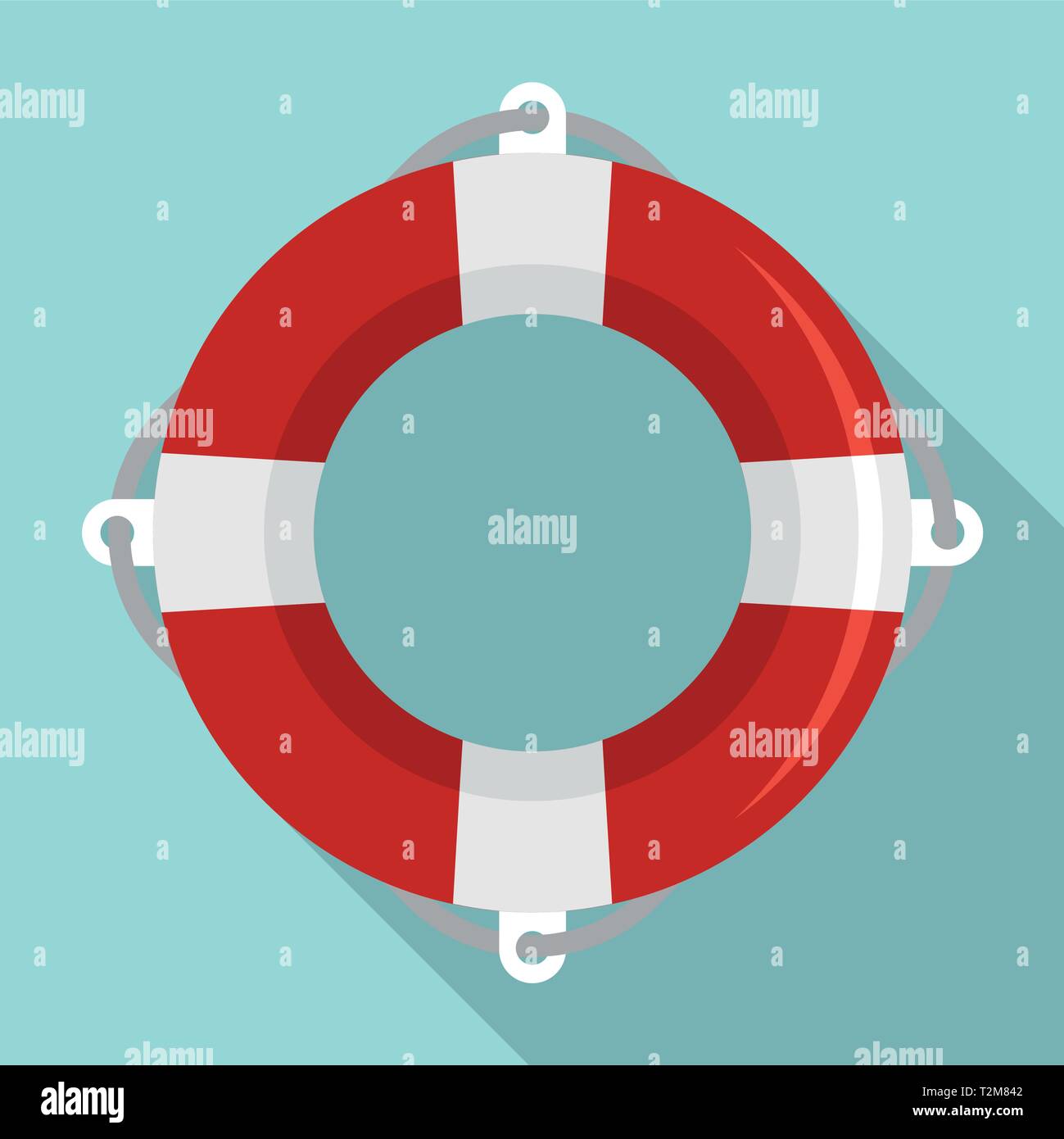 Life buoy ring icon. Flat illustration of life buoy ring vector icon ...