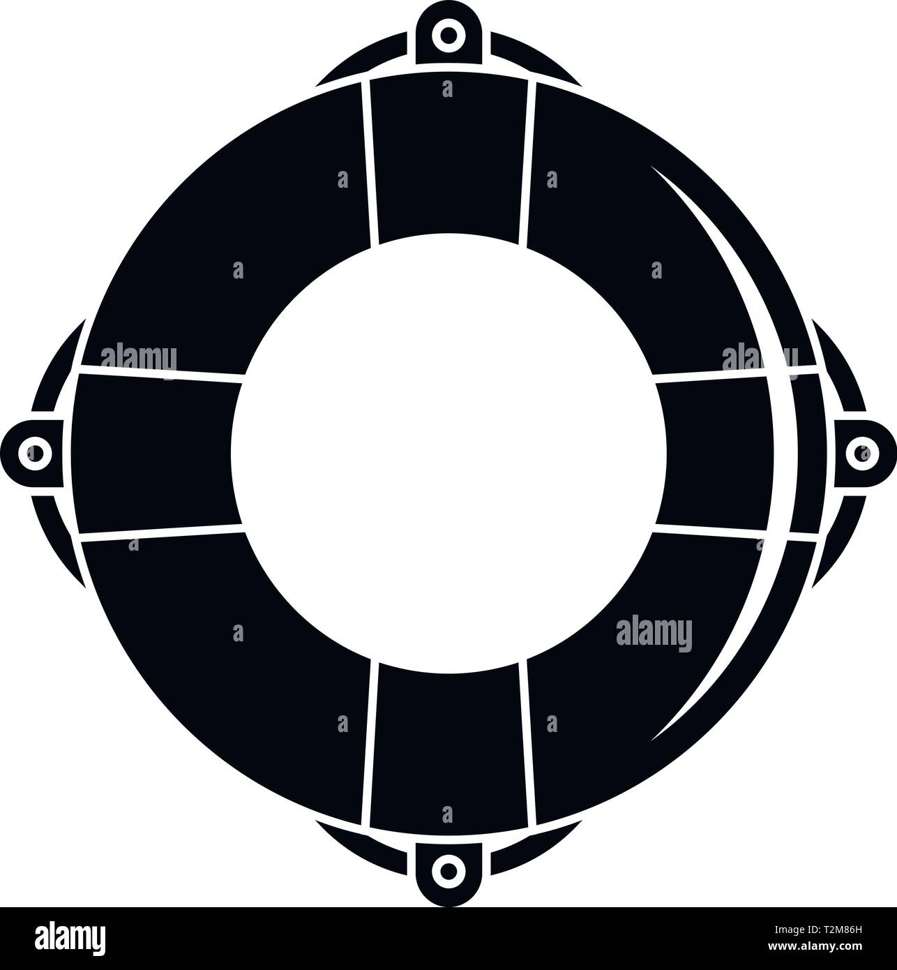 Life buoy ring icon. Simple illustration of life buoy ring vector icon ...