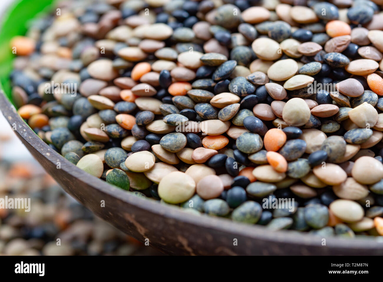 Colorful mix of lentils legumes ready for cooking, tasty vegetarian ...