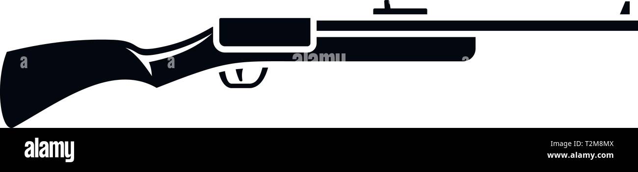 Hunting rifle icon. Simple illustration of hunting rifle vector icon ...
