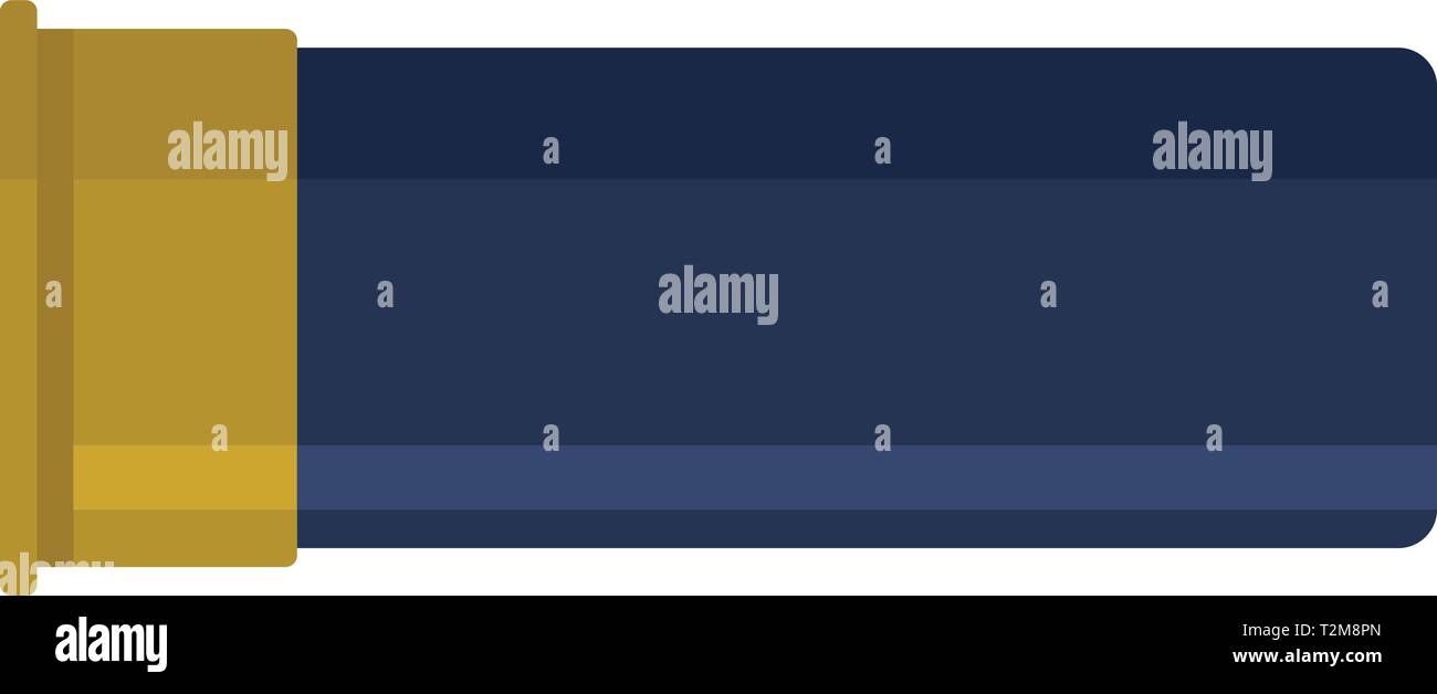 Empty cartridge shell icon. Flat illustration of empty cartridge shell ...