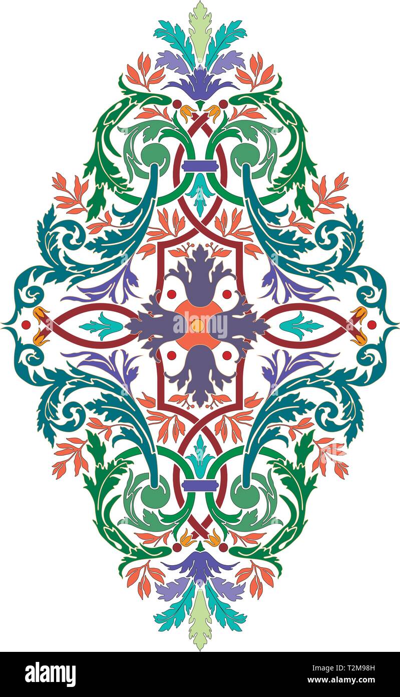 Arabic Floral Seamless Border. Traditional Islamic Design. Mosque ...