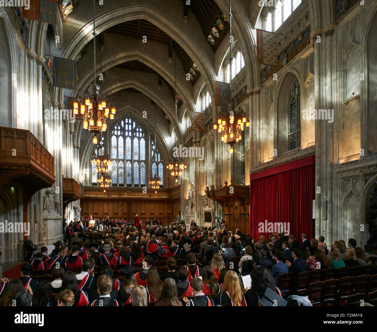 Graduation Ceremony in The Great Hall at The Guildhall, London, UK ...