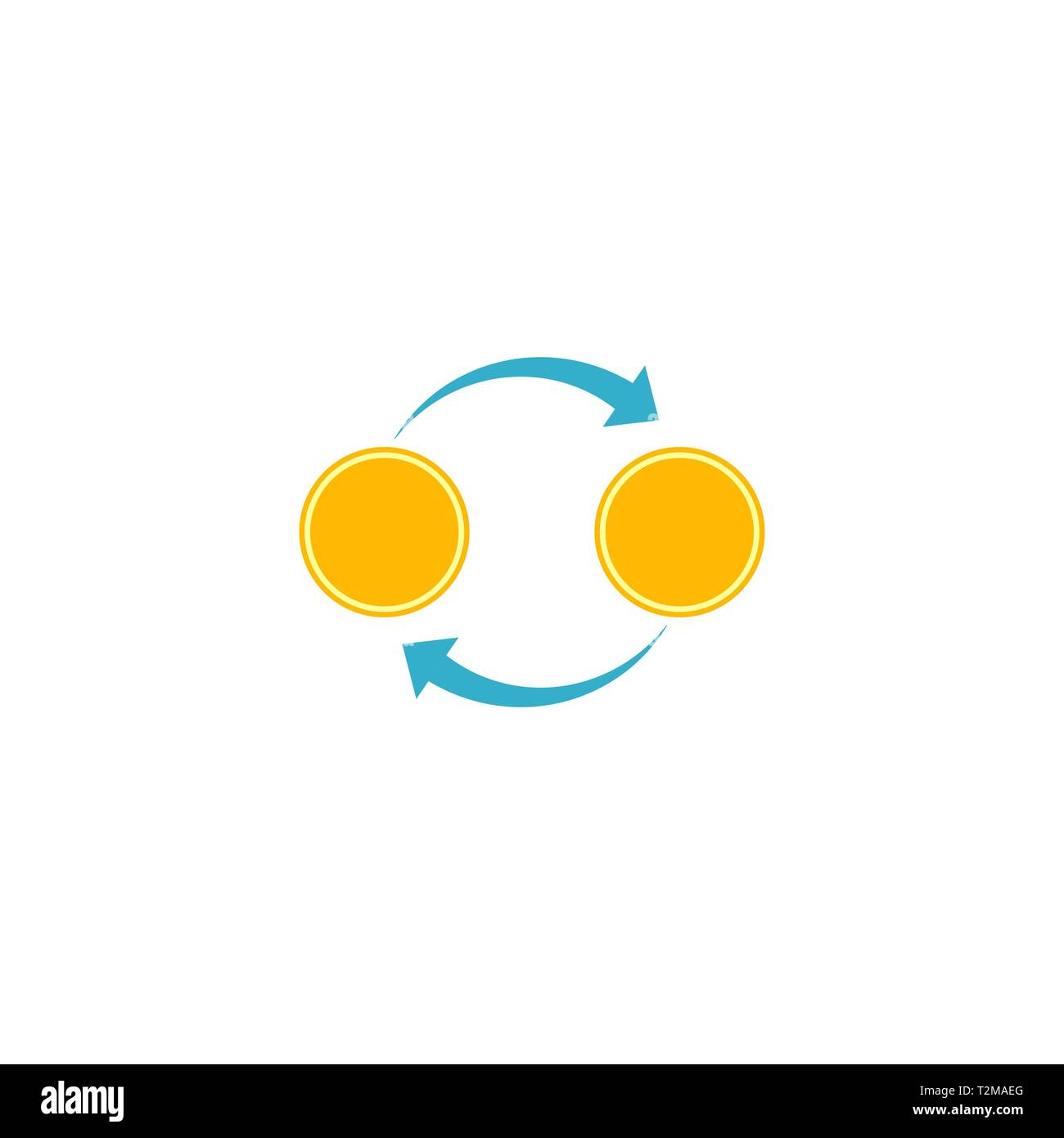Exchange icon vector vectors Stock Vector Images - Alamy
