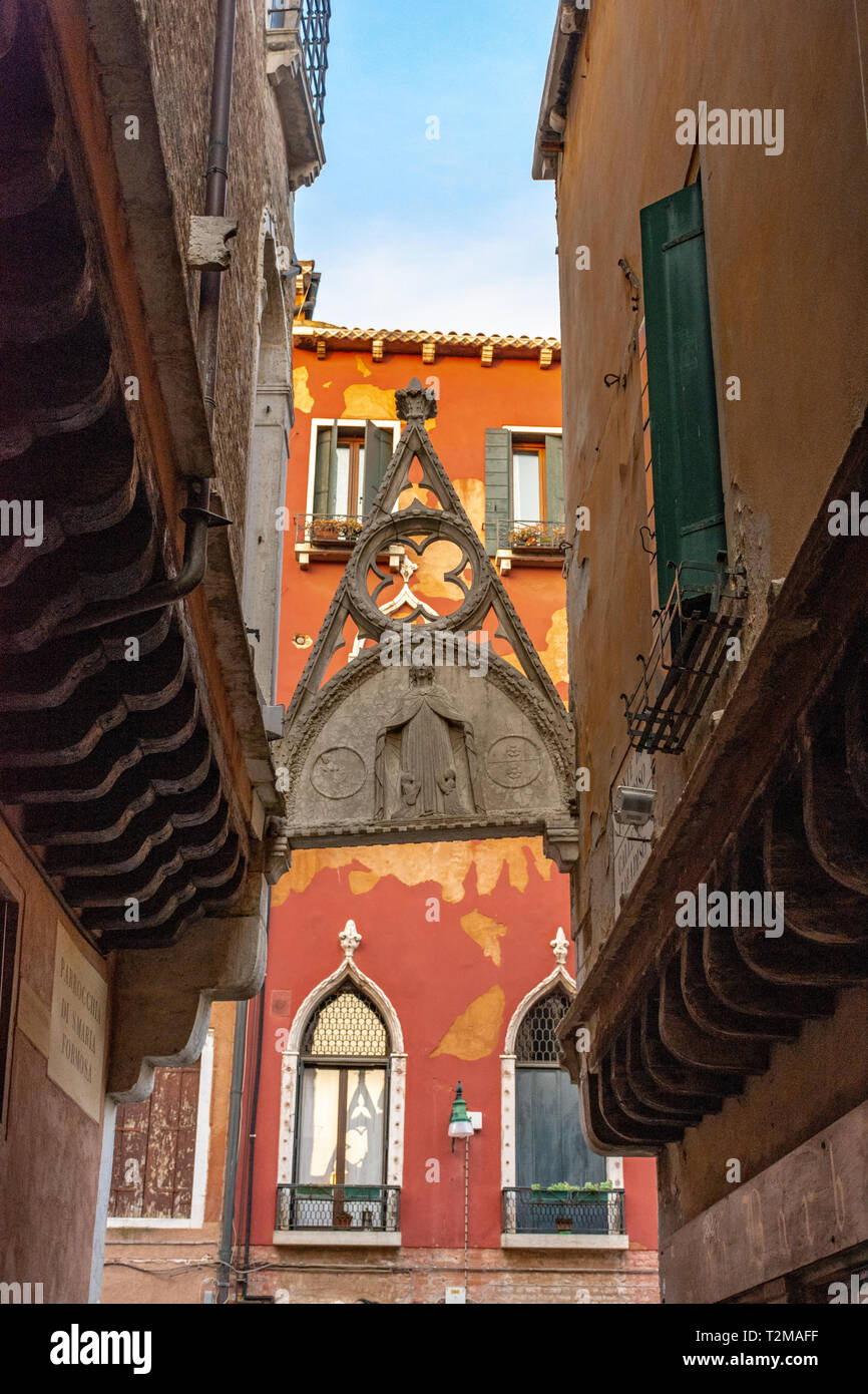 Italy, Venice, view of palace in typical Venetian style Stock Photo - Alamy