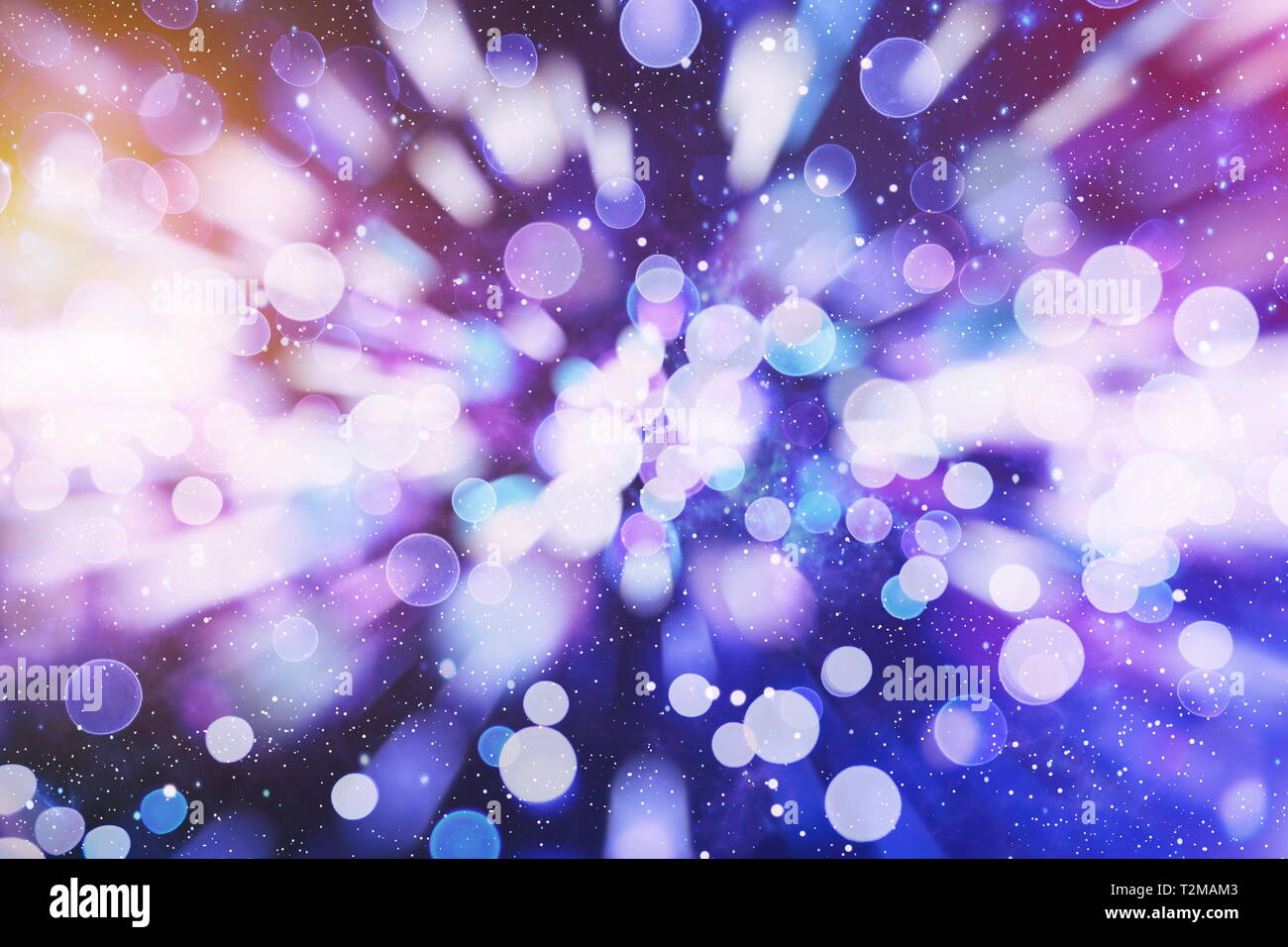 Christmas light background. Holiday glowing backdrop. Defocused ...