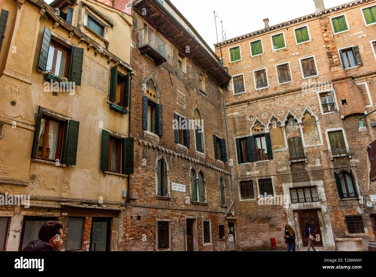 Italy, Venice, view of palace in typical Venetian style Stock Photo - Alamy