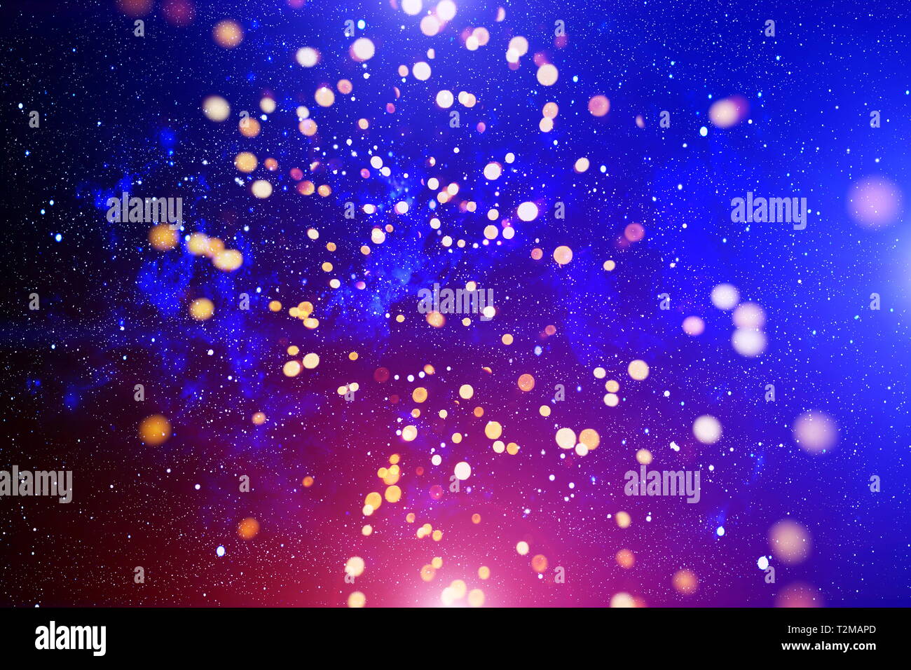 Christmas light background. Holiday glowing backdrop. Defocused ...