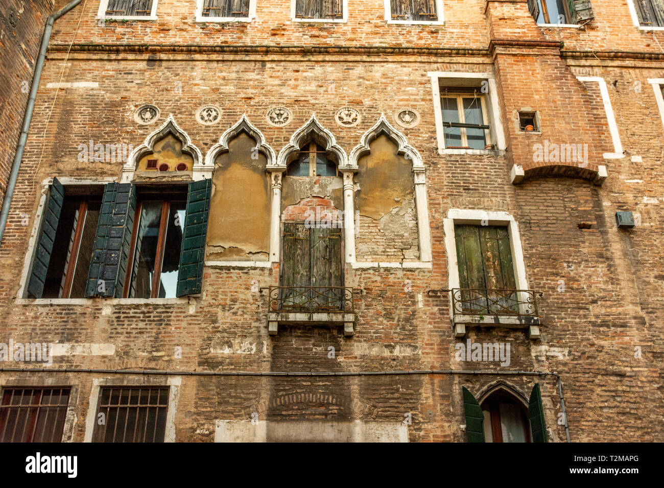 Italy, Venice, view of palace in typical Venetian style Stock Photo - Alamy