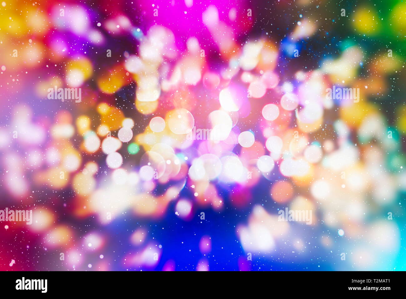 Christmas light background. Holiday glowing backdrop. Defocused ...
