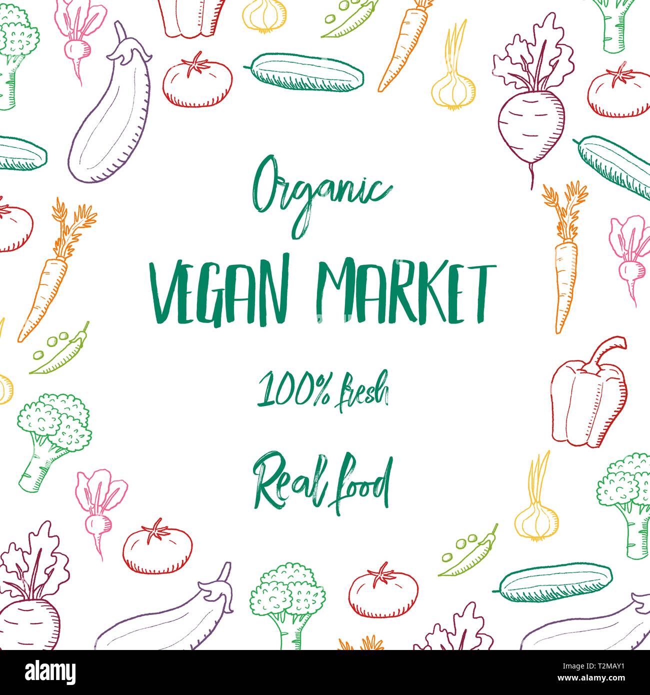 Colorful peppers market in Stock Vector Images - Alamy