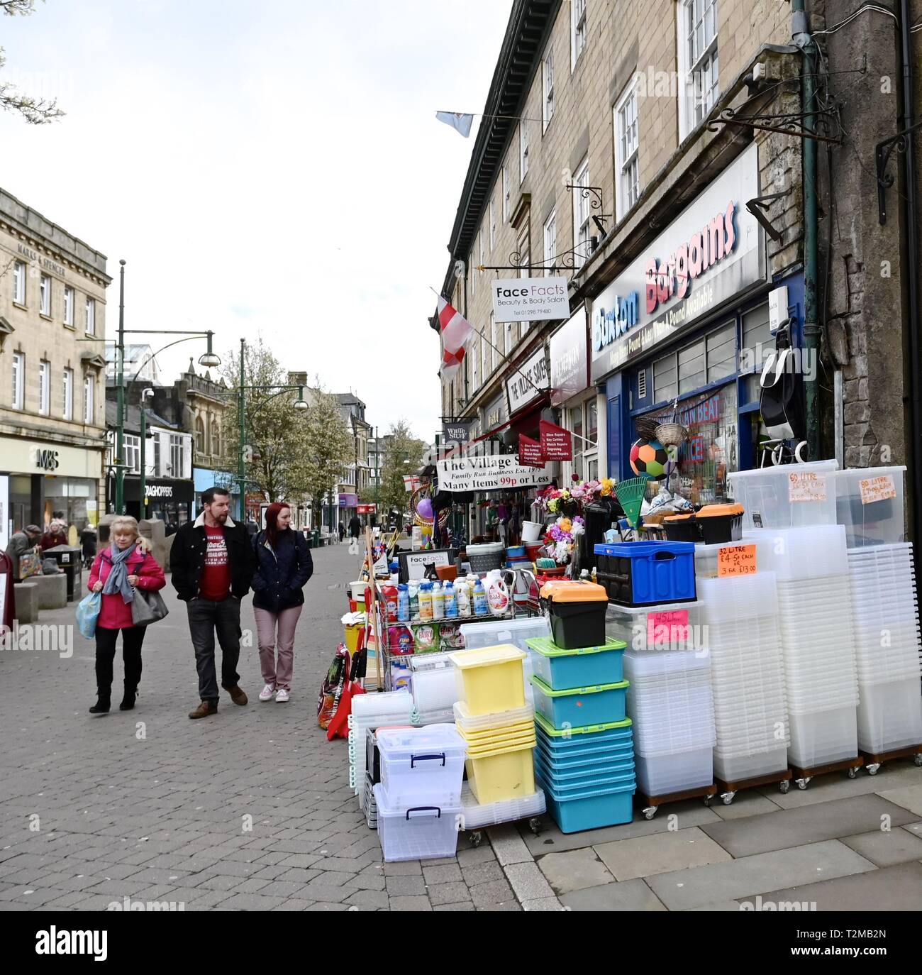 The main shopping area in Buxton, Derbyshire Stock Photo - Alamy