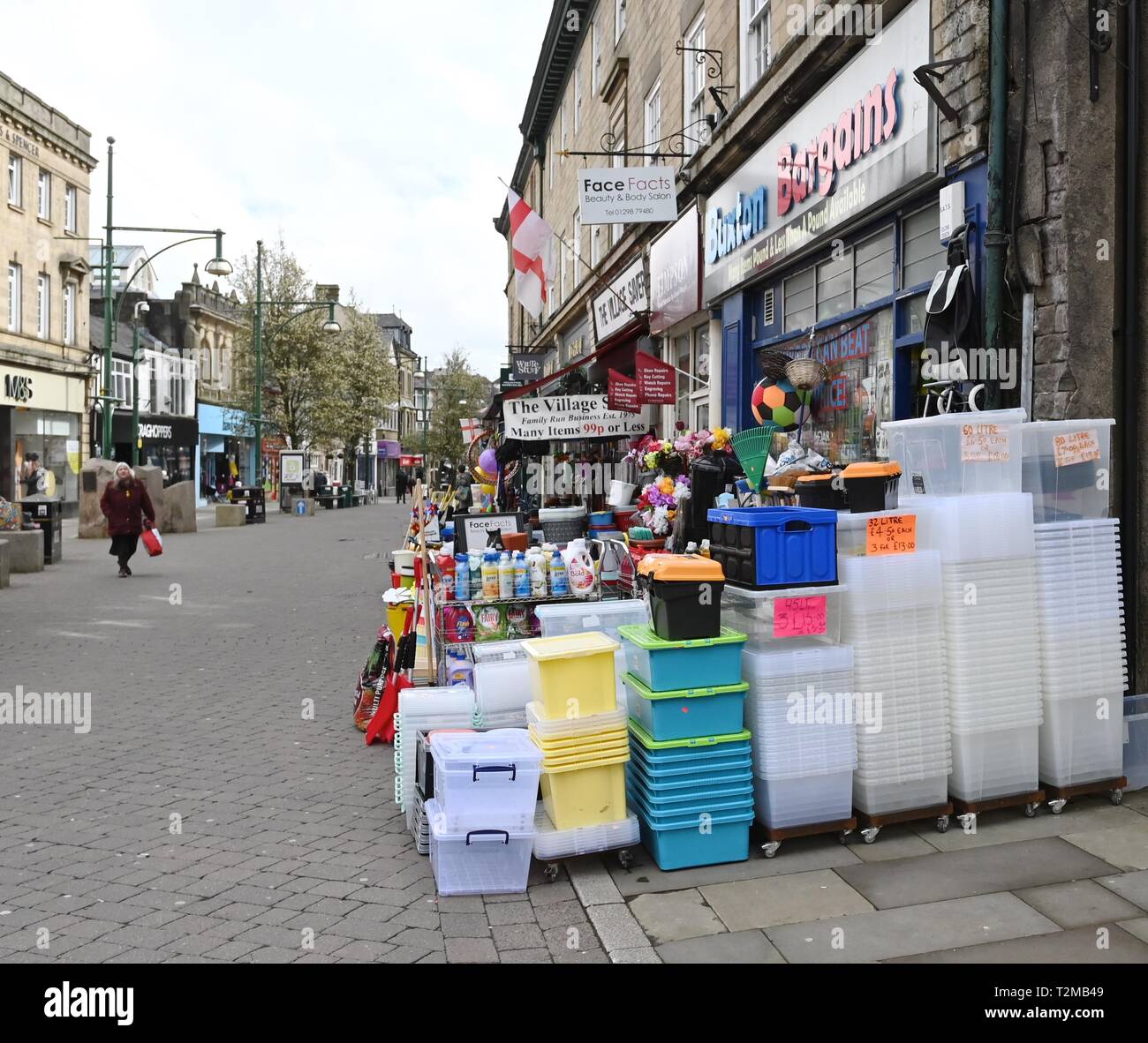 The main shopping area in Buxton, Derbyshire Stock Photo - Alamy