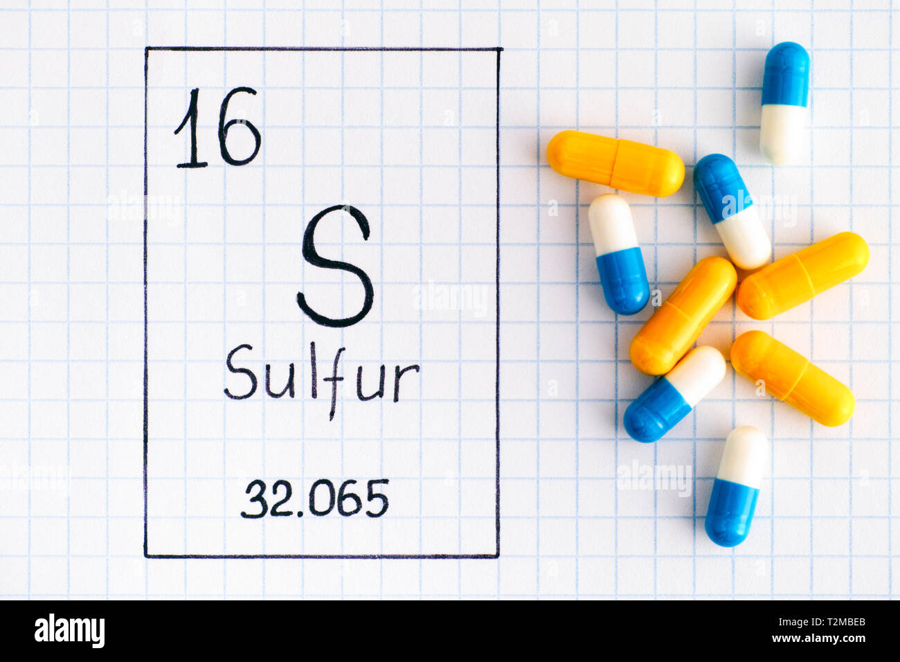 Symbol chemical element sulfur hi-res stock photography and images - Alamy