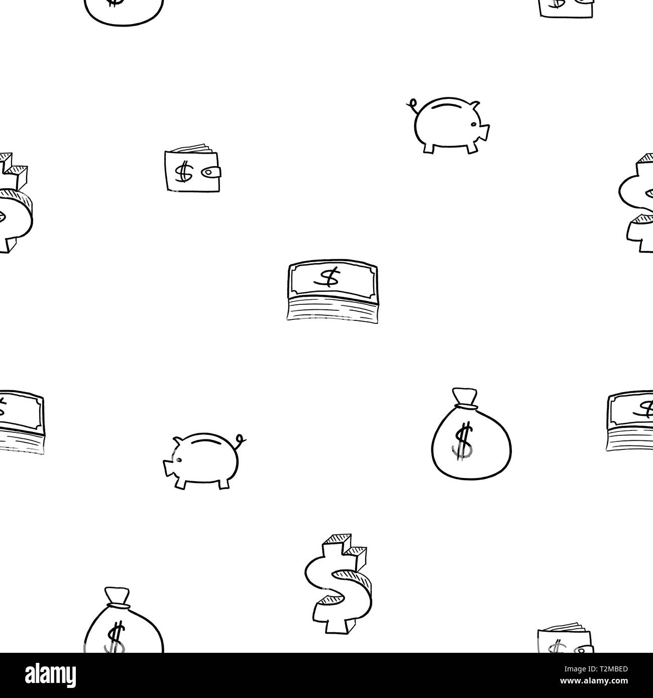 Money doodle hi-res stock photography and images - Alamy