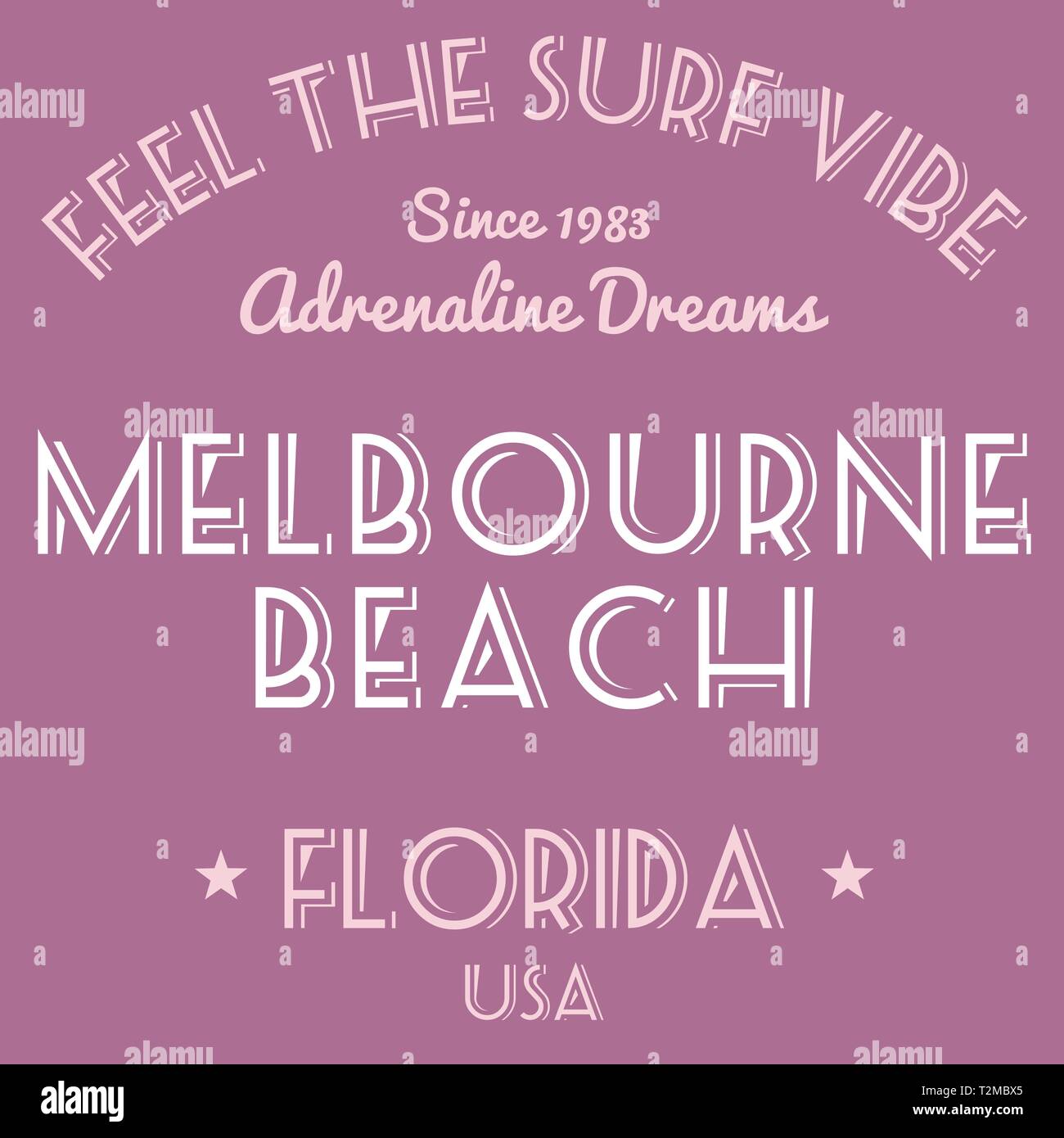 Melbourne beach Stock Vector Images - Alamy