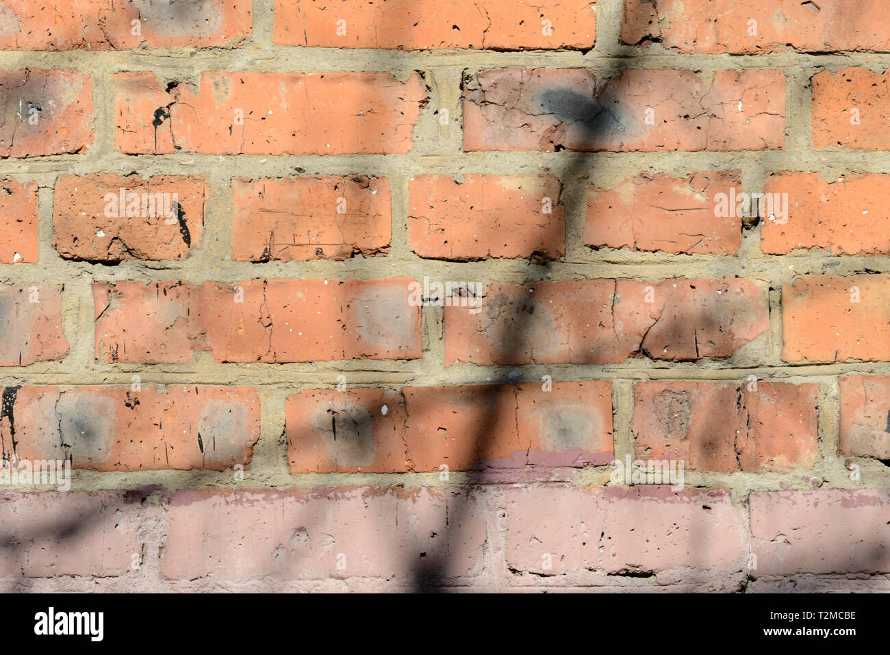 Shadows shadow brick wall hi-res stock photography and images - Alamy