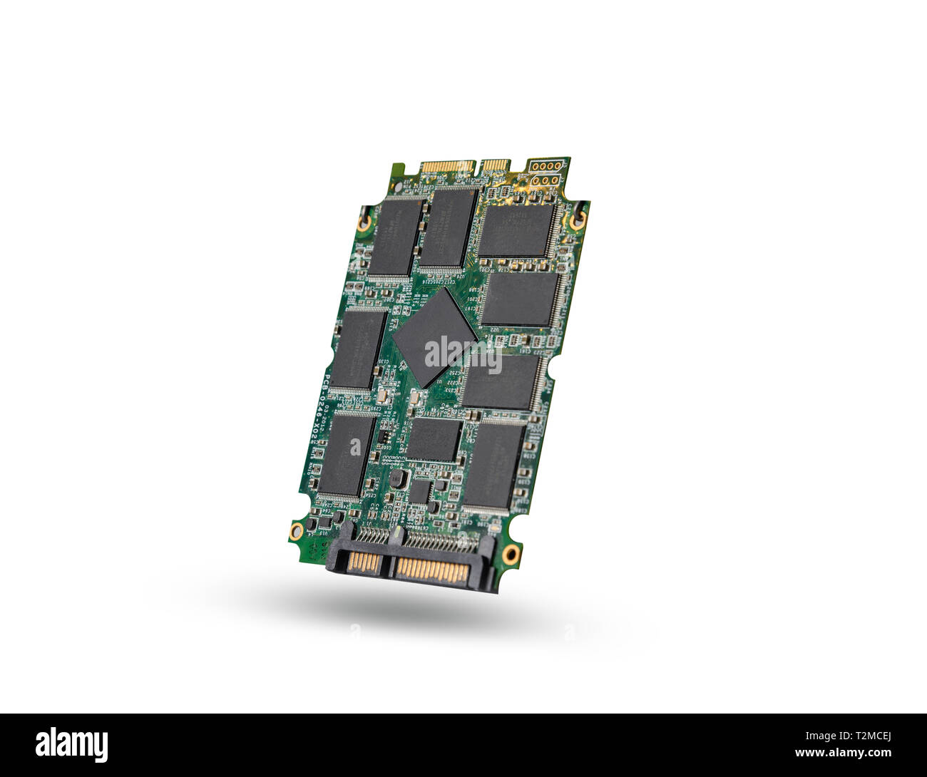 SSD ,solid state drive with sata 6 gb isolated on white background with ...