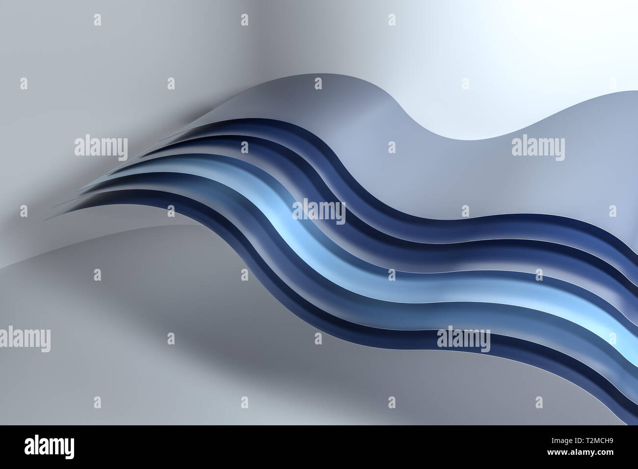 3d rendering, curve surface and texture background, computer digital ...