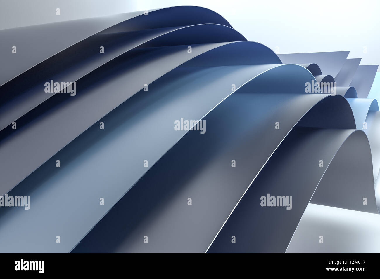 3d rendering, curve surface and texture background, computer digital ...
