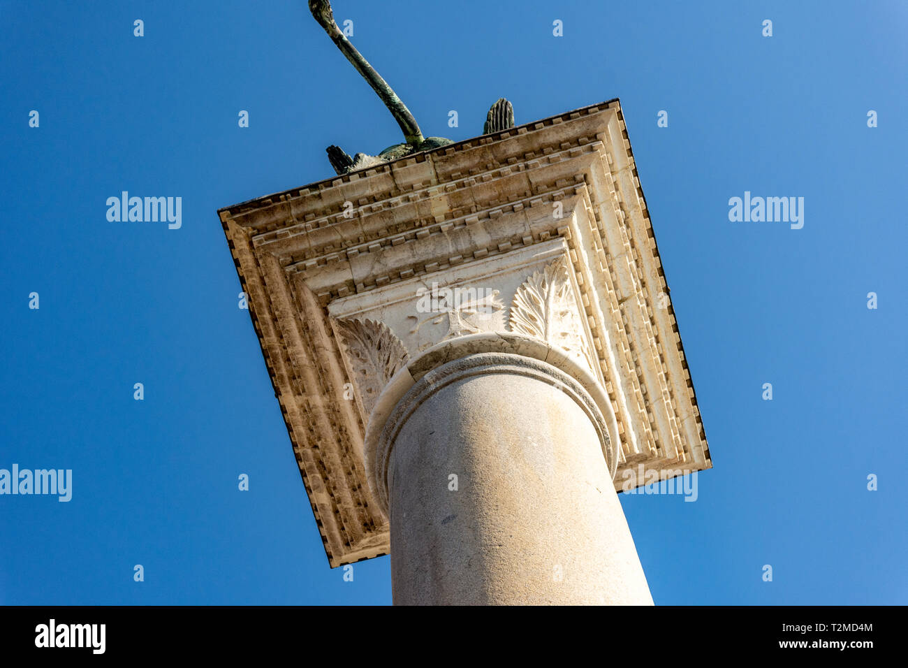Italy, Venice, View of the San Marco column Stock Photo - Alamy