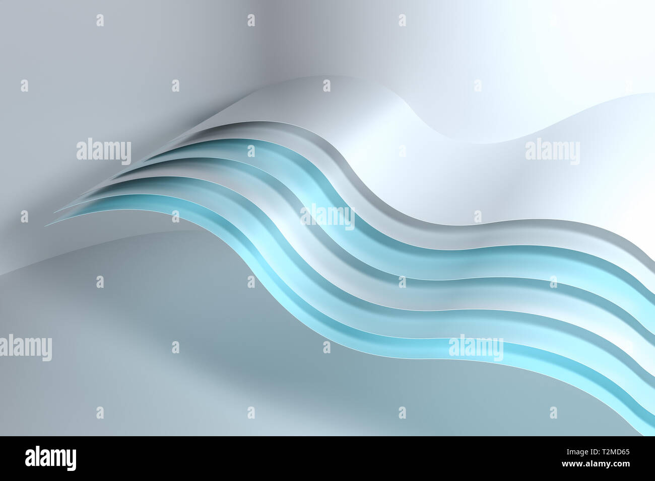3d rendering, curve surface and texture background, computer digital ...