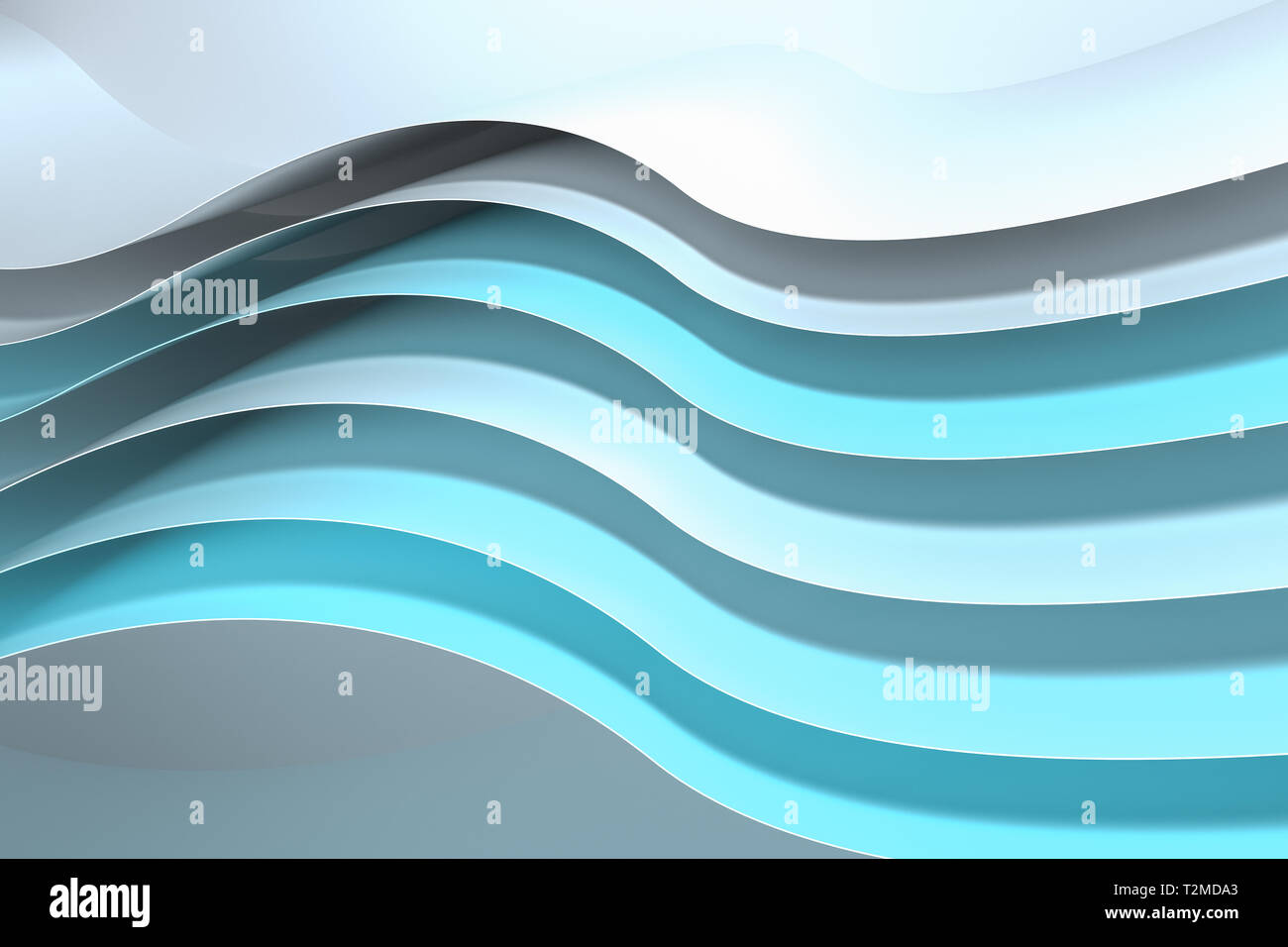 3d rendering, curve surface and texture background, computer digital ...