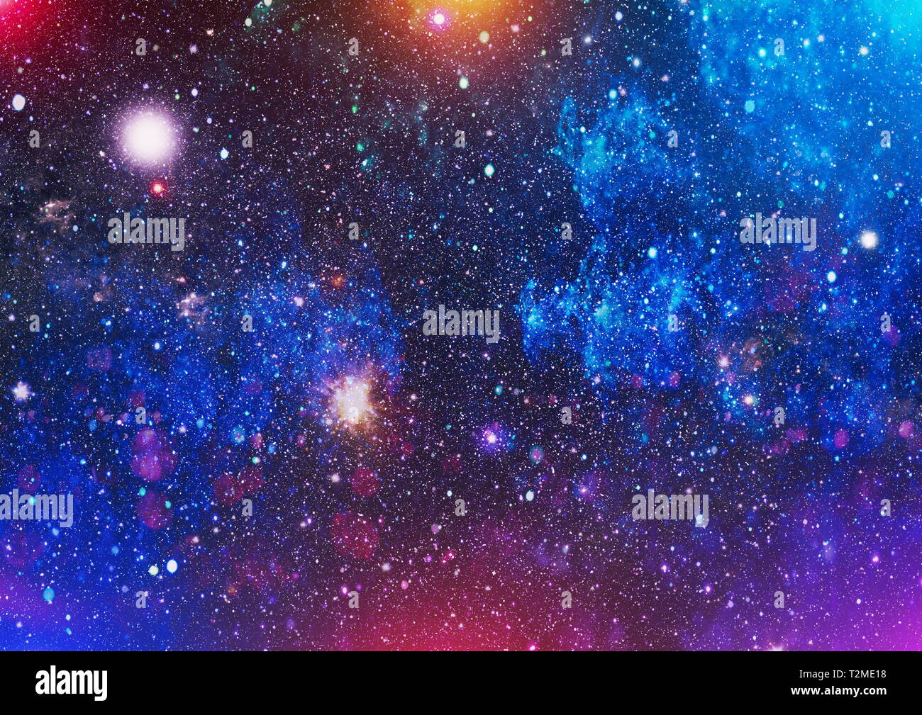 Small part of an infinite star field of space in the Universe ...