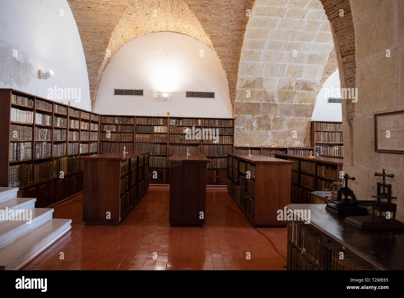 Library of the Coimbra University in Coimbra Portugal Stock Photo - Alamy