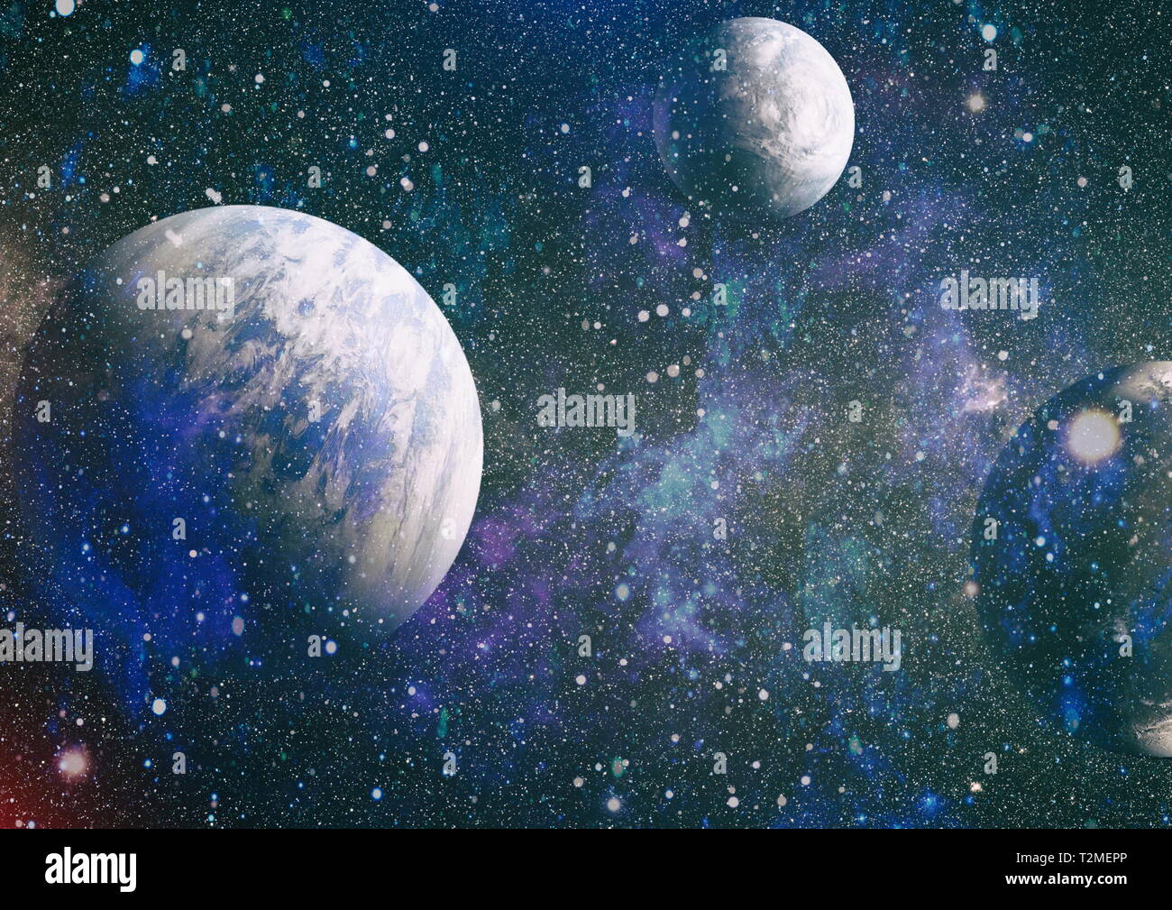 Small part of an infinite star field of space in the Universe ...